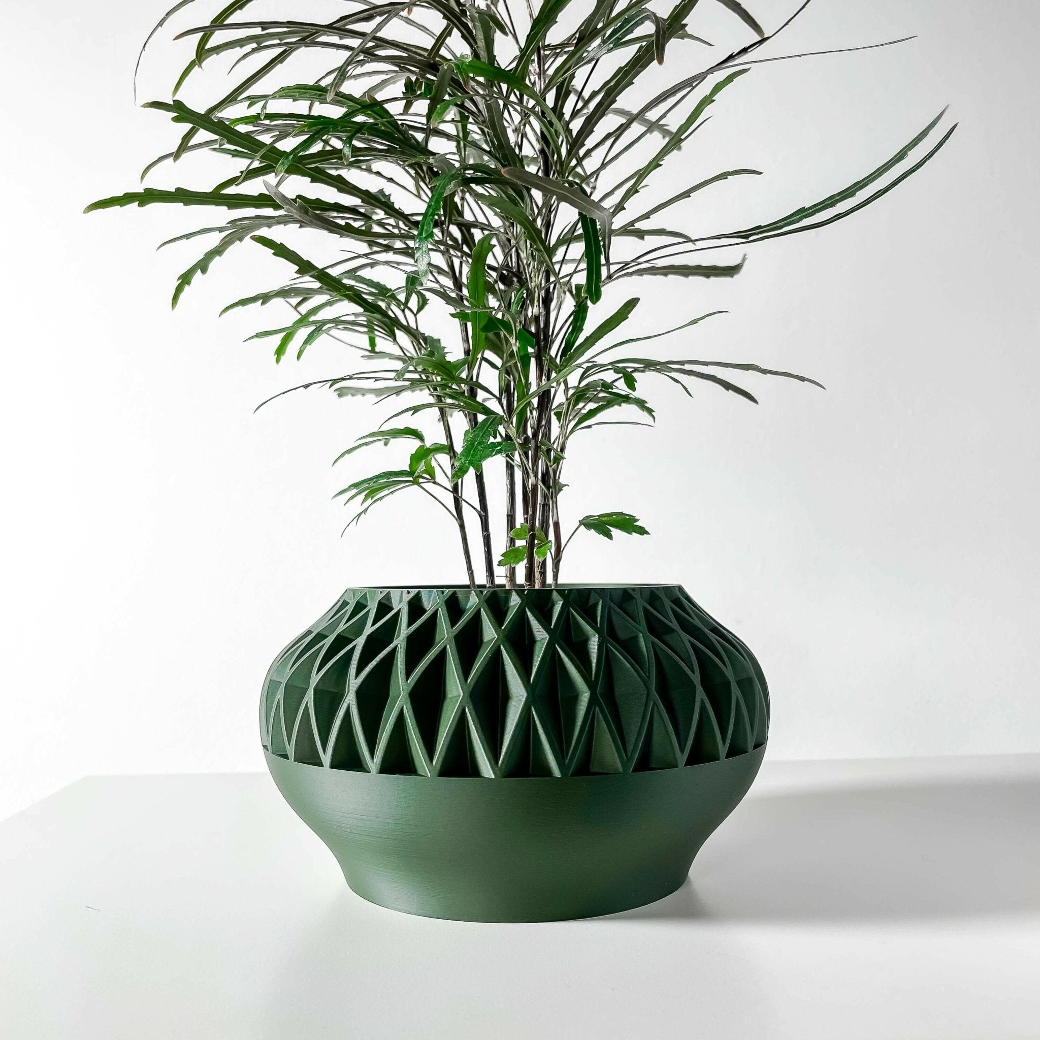 Pineside Pot – Triangular Facet 3D Printed Planter – WG Creative Co.